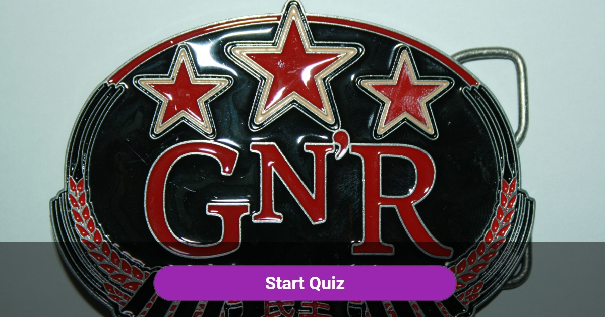 QuizMyDay - Guns N' Roses Quiz